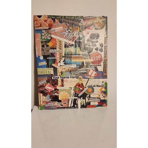 Handmade | Art | Art 1x14 Ooak Handmade Unframed Upcycled Wall Decor ...